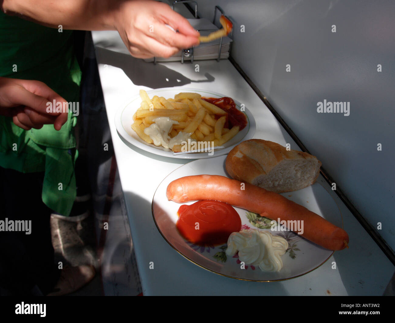 currywurst imbiss foodstall Stock Photo - Alamy