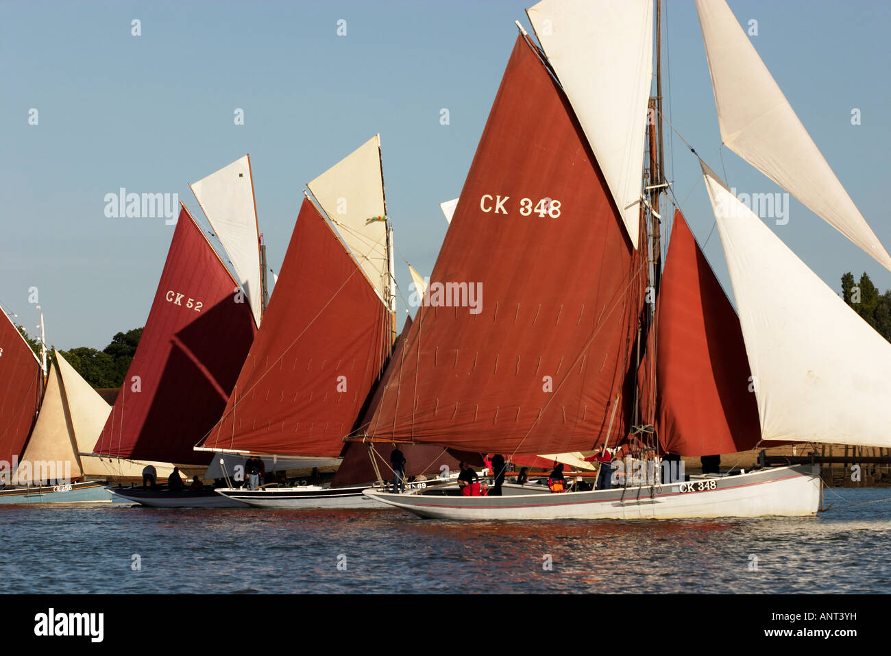 Traditional Gaff Rigged Sailing Boats Stock Photo - Alamy