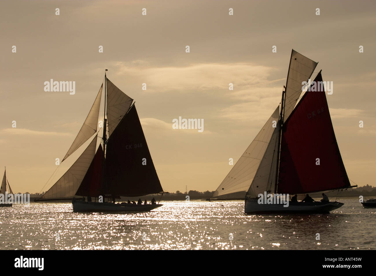 Traditional Gaff Rigged Sailing Boats Stock Photo - Alamy