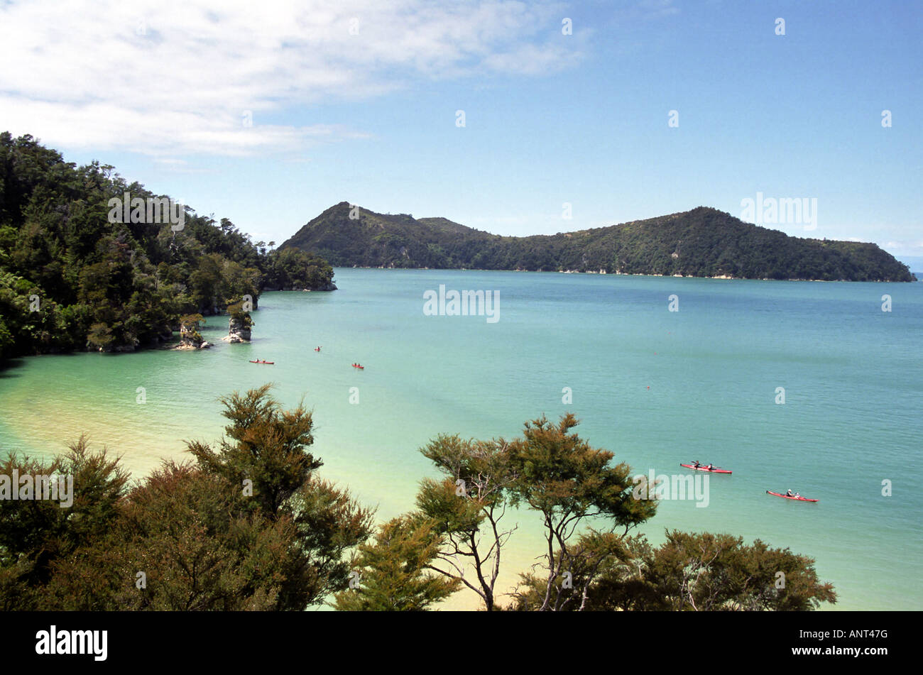 Kayaks, Abel Tasman National Park, South Island, New Zealand Stock Photo - Alamy