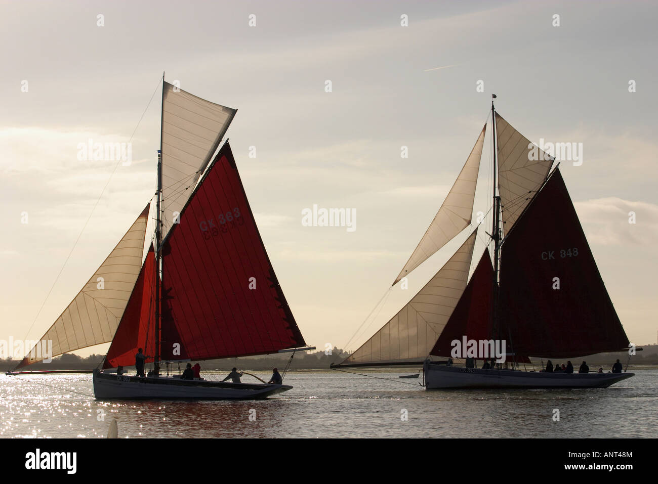 Traditional Gaff Rigged Sailing Boats Stock Photo - Alamy