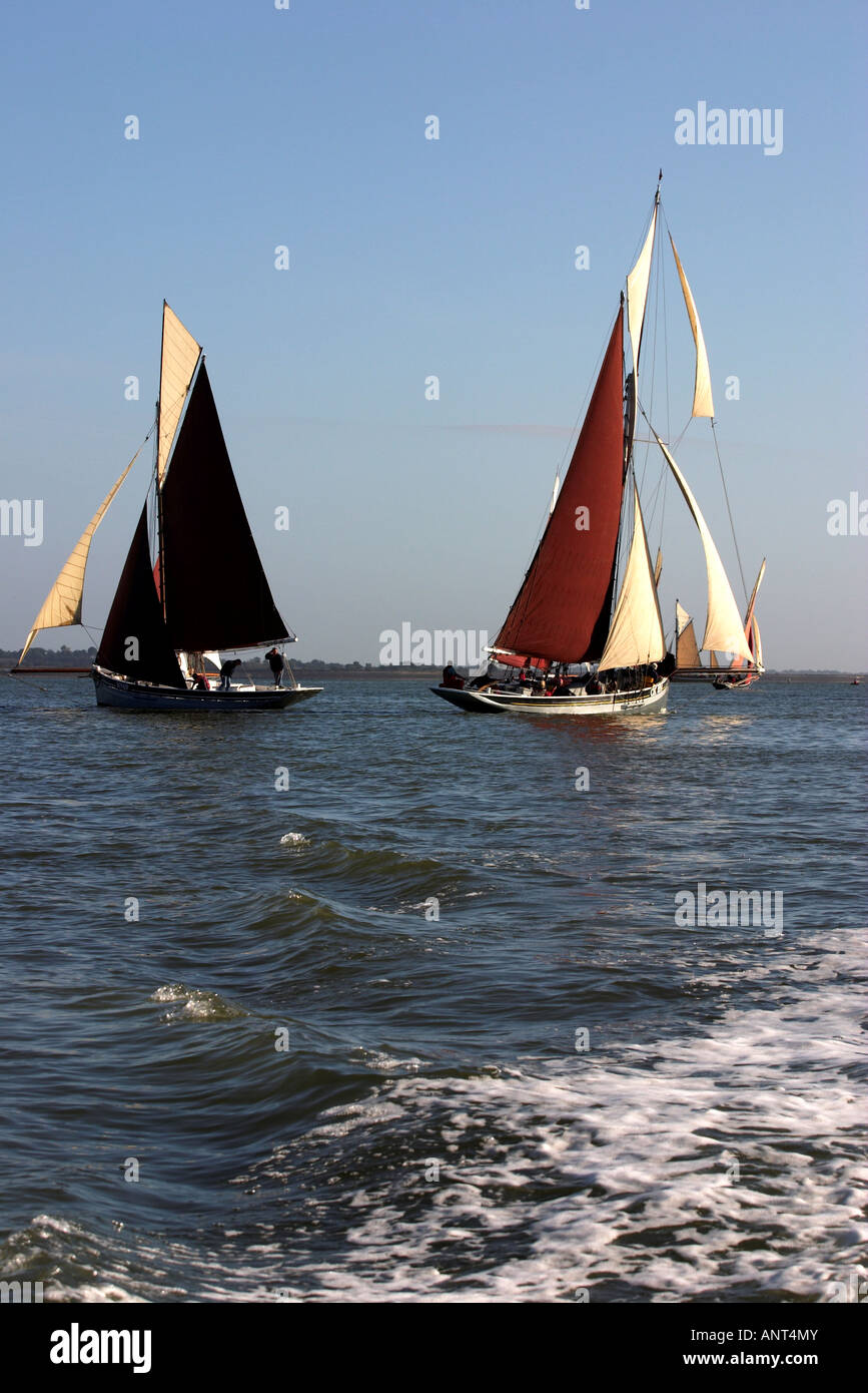Traditional Gaff Rigged Sailing Boats Stock Photo - Alamy