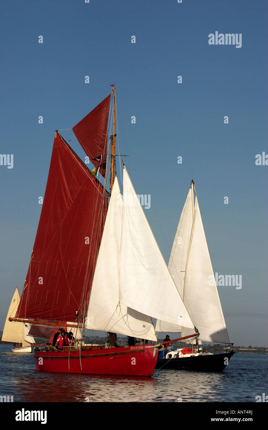 Traditional Gaff Rigged Sailing Boats Stock Photo - Alamy