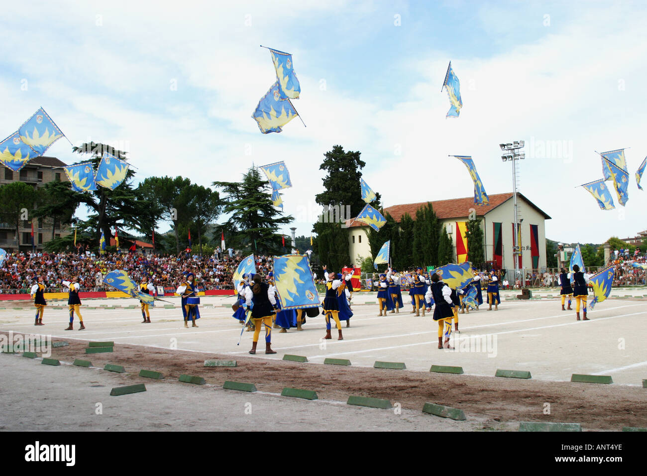 Flag throwing ,tossing and waving is a traditional part of festivals in ...