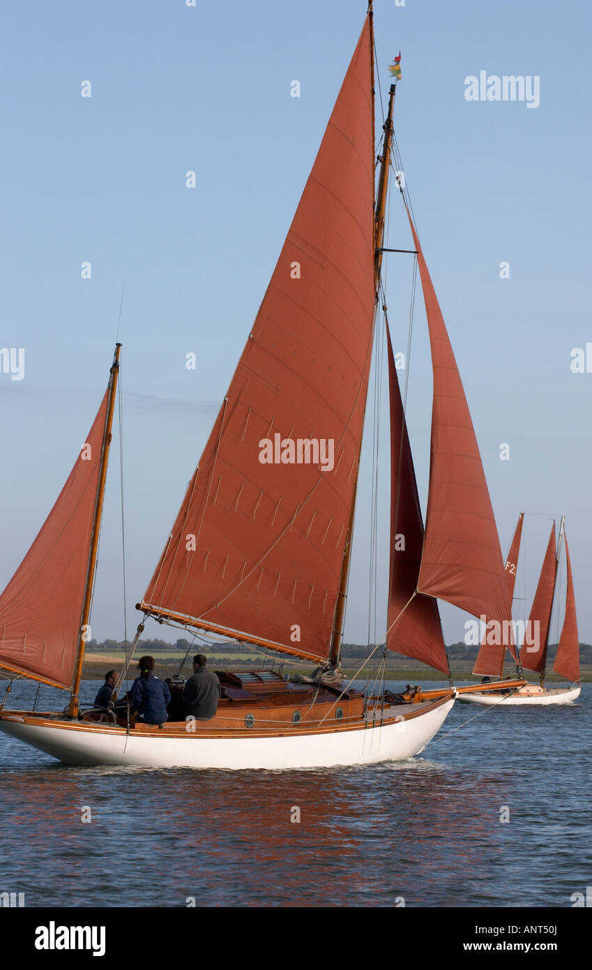 Traditional Gaff Rigged Sailing Boats Stock Photo - Alamy