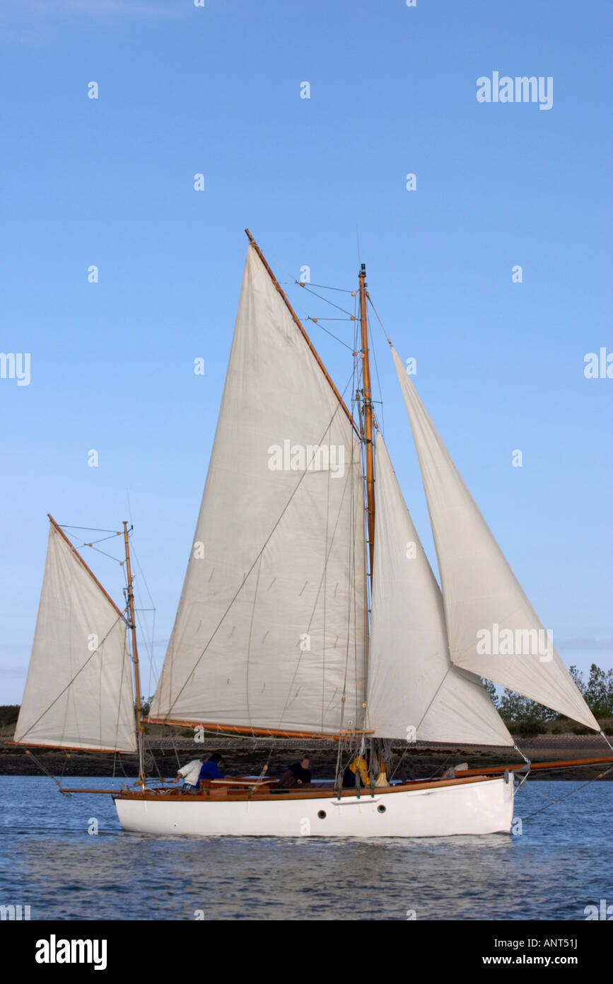 Traditional Gaff Rigged Sailing Boats Stock Photo - Alamy