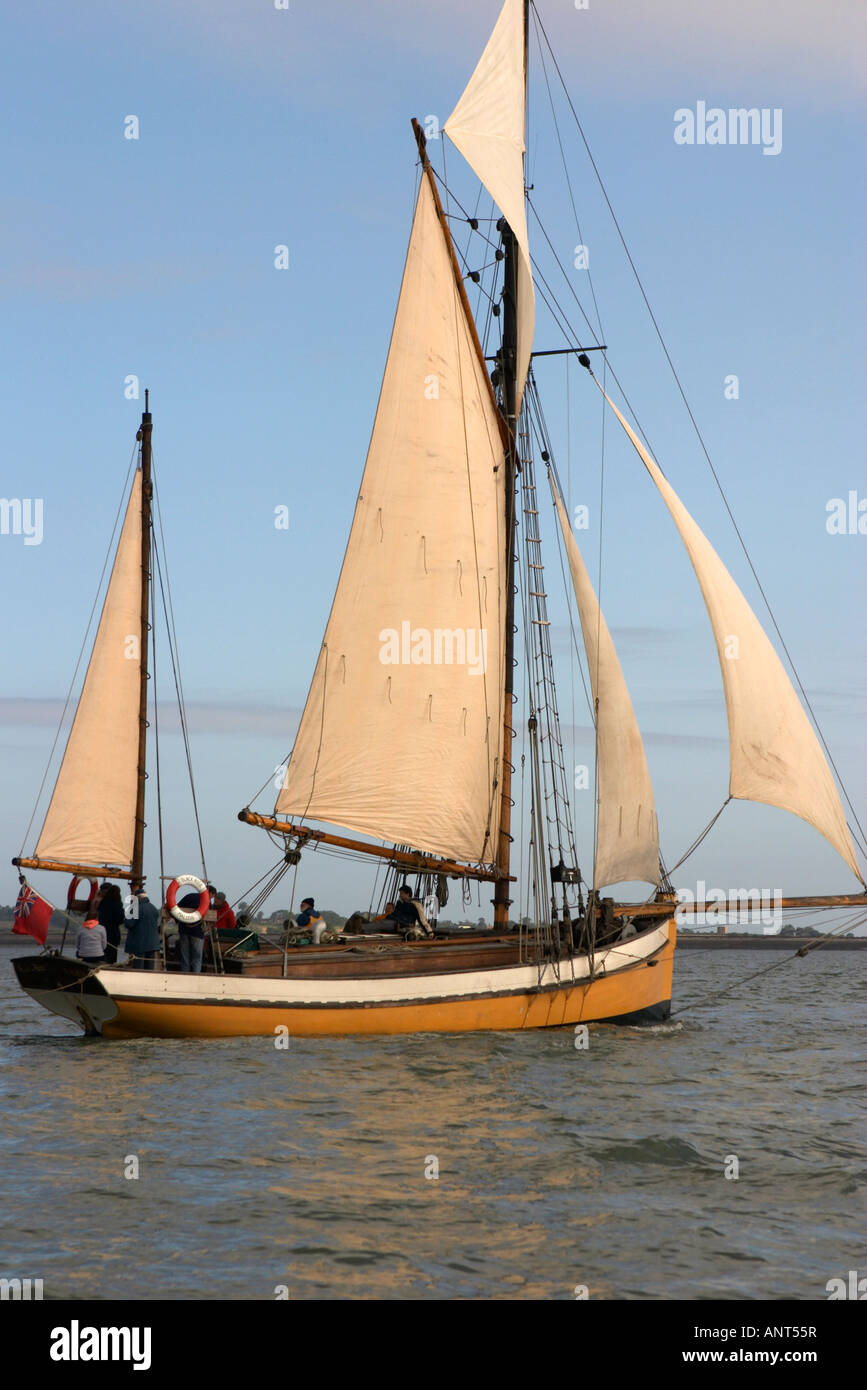 Traditional Gaff Rigged Sailing Boats Stock Photo - Alamy