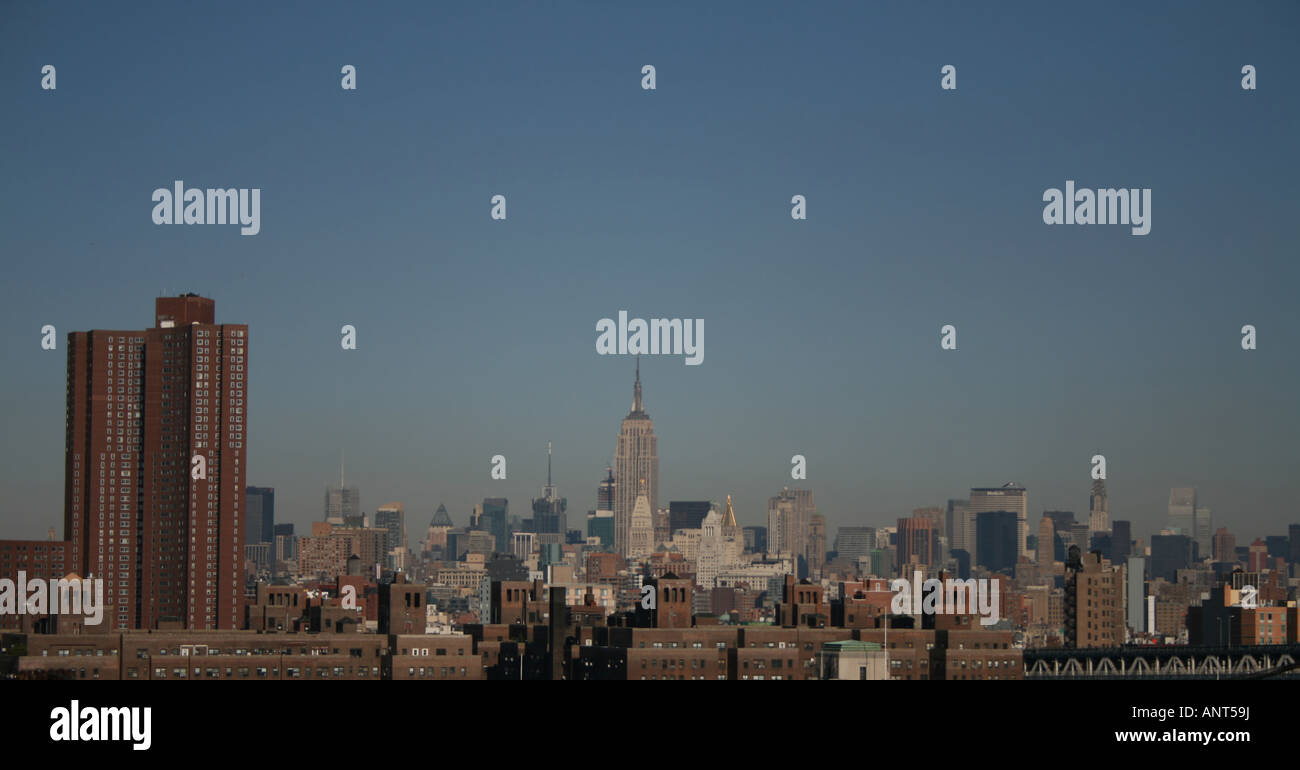Empire State Building and midtown Manhattan New York City November 2007 ...