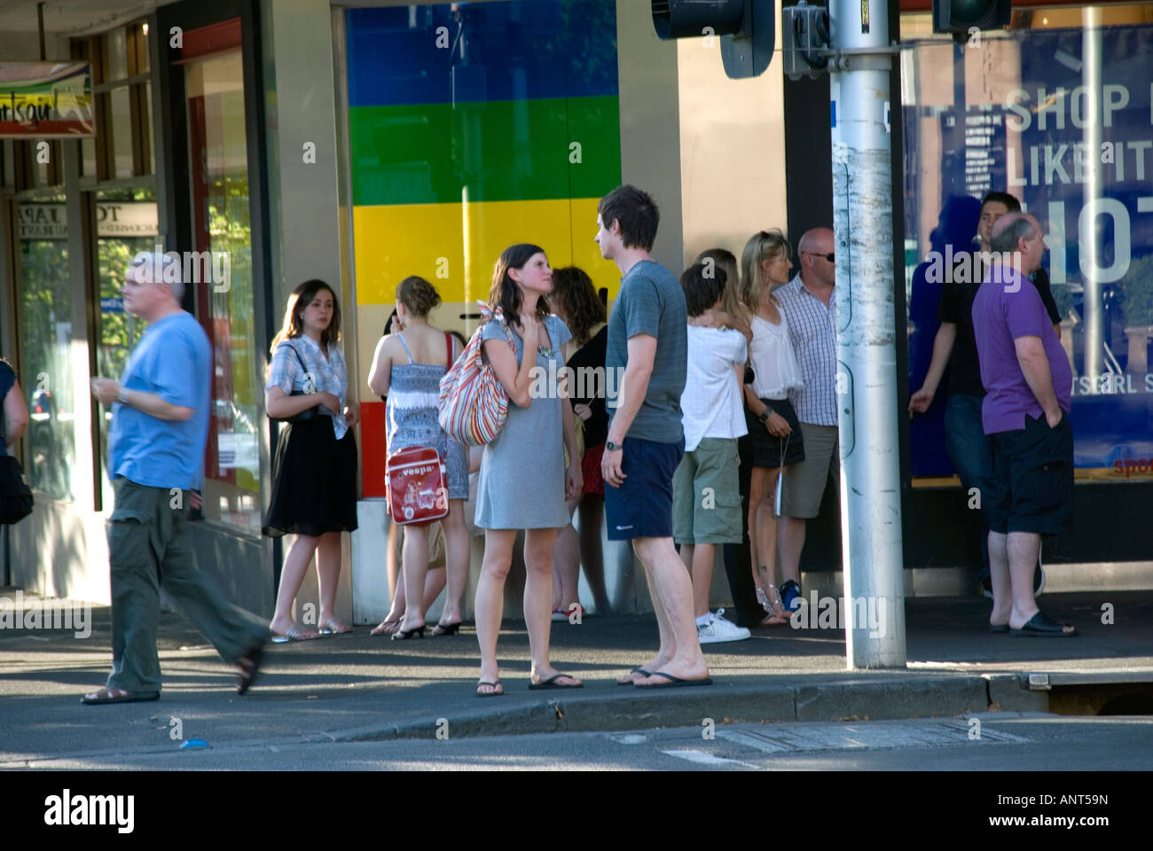 lygon street scene, carlton, melbourne, australia Stock Photo - Alamy