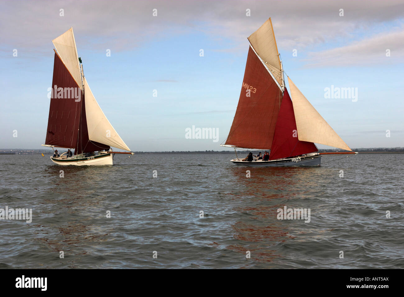 Traditional Gaff Rigged Sailing Boats Stock Photo - Alamy