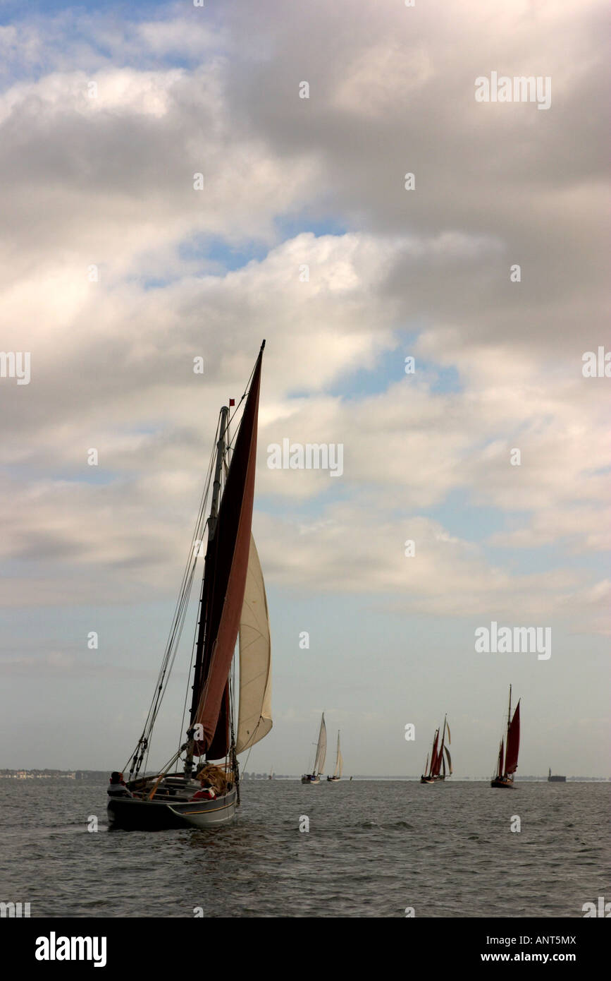 Traditional Gaff Rigged Sailing Boats Stock Photo - Alamy