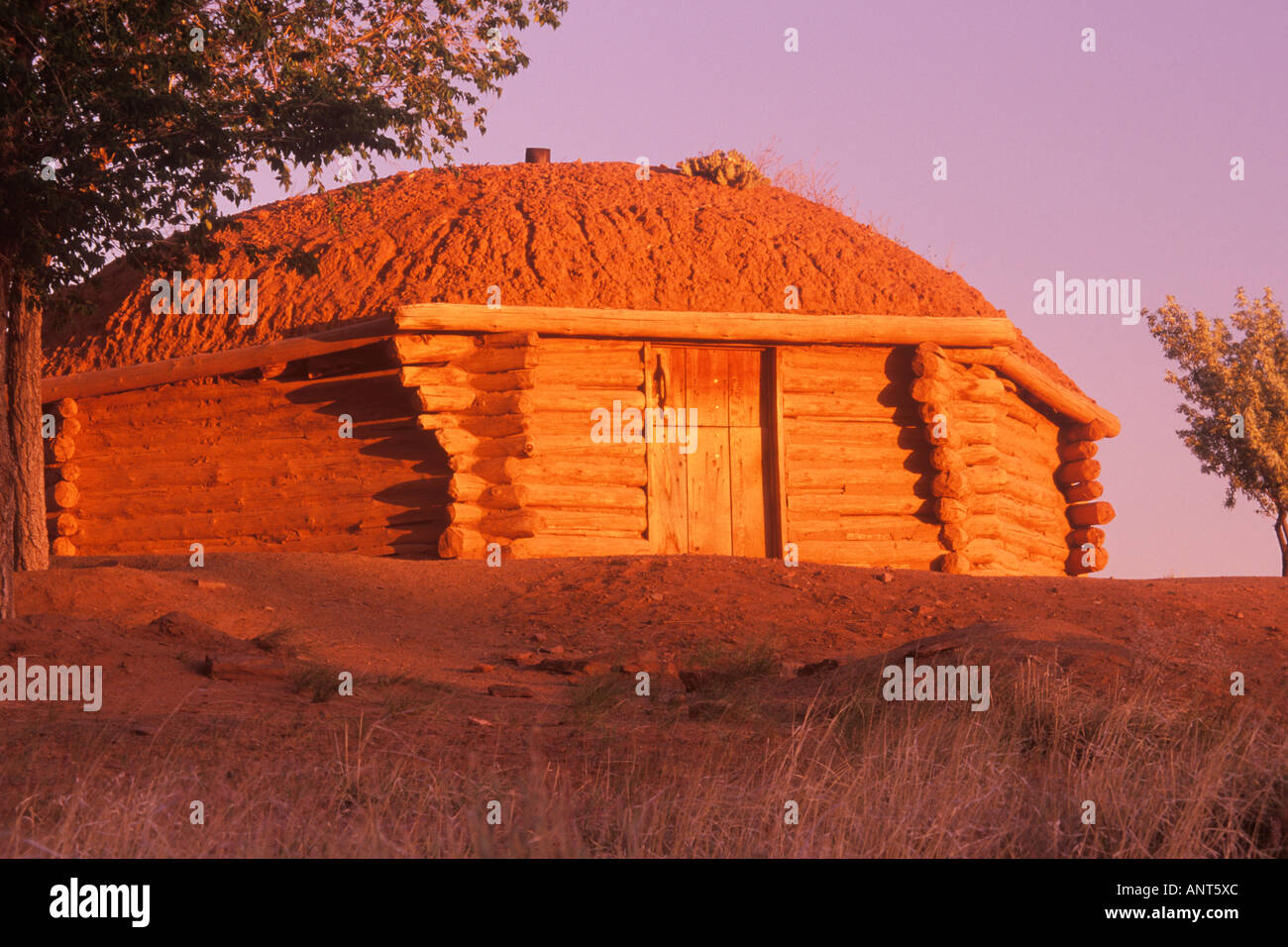 Navajo Indian hogan Canyon de Chelly National Monument Arizona Stock ...