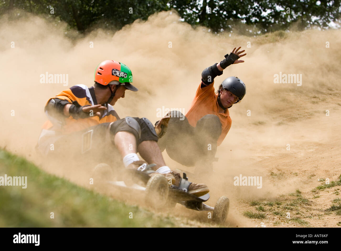 MOUNTAIN BOARDING IN RED HILL SURREY Stock Photo - Alamy
