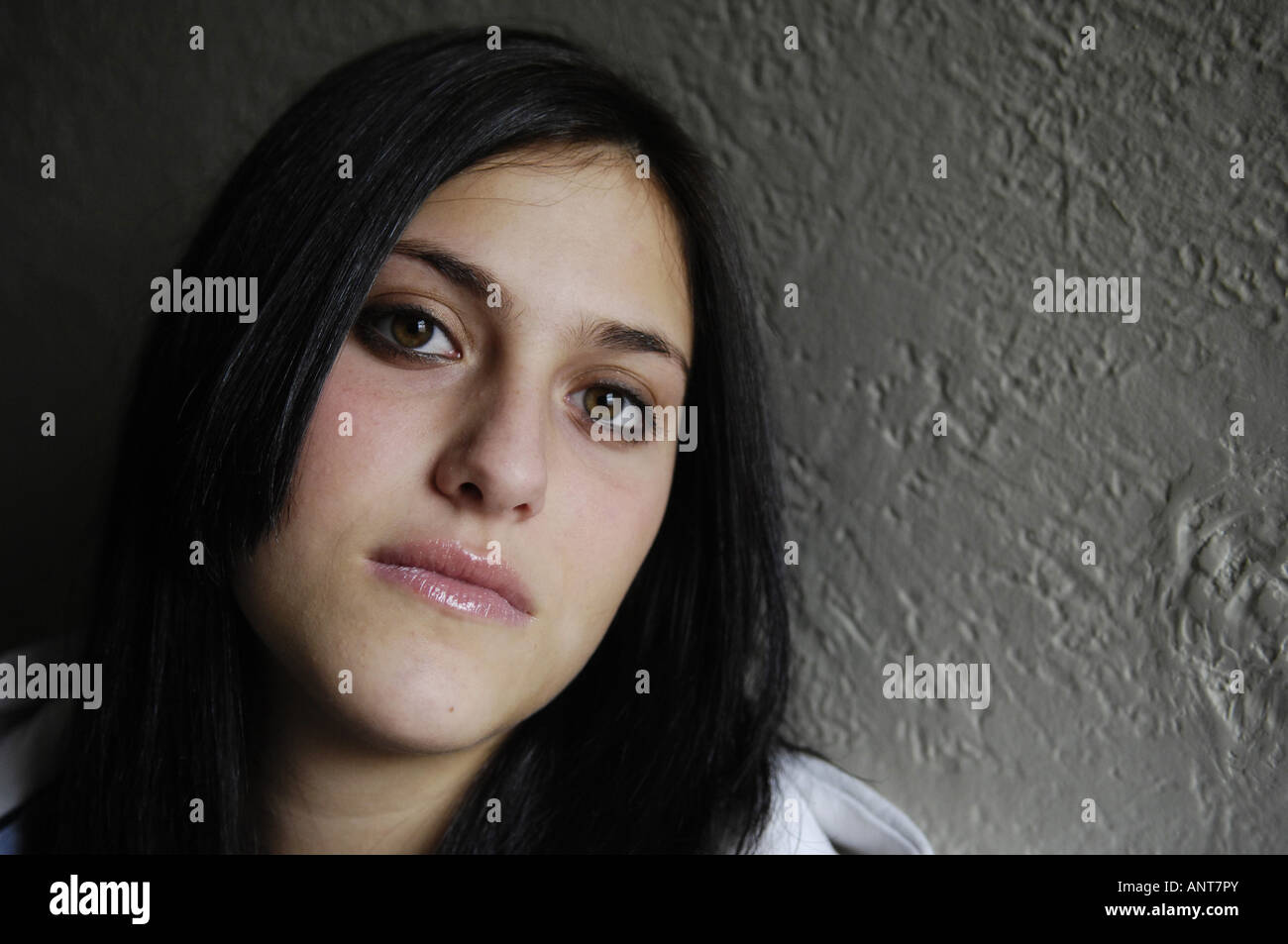 Young contemplative woman Stock Photo - Alamy