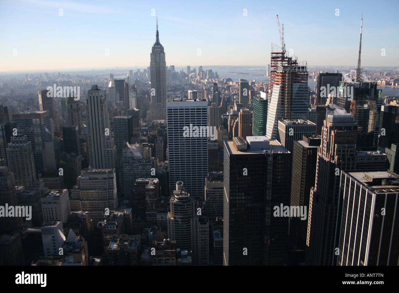 elevated view of Midtown Manhattan New York City November 2007 Stock ...