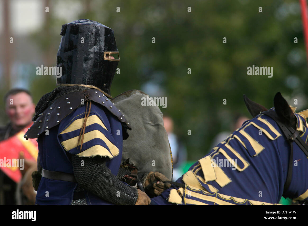 A knight prepares for the joust at Nottinghams famous castle, Knights ...
