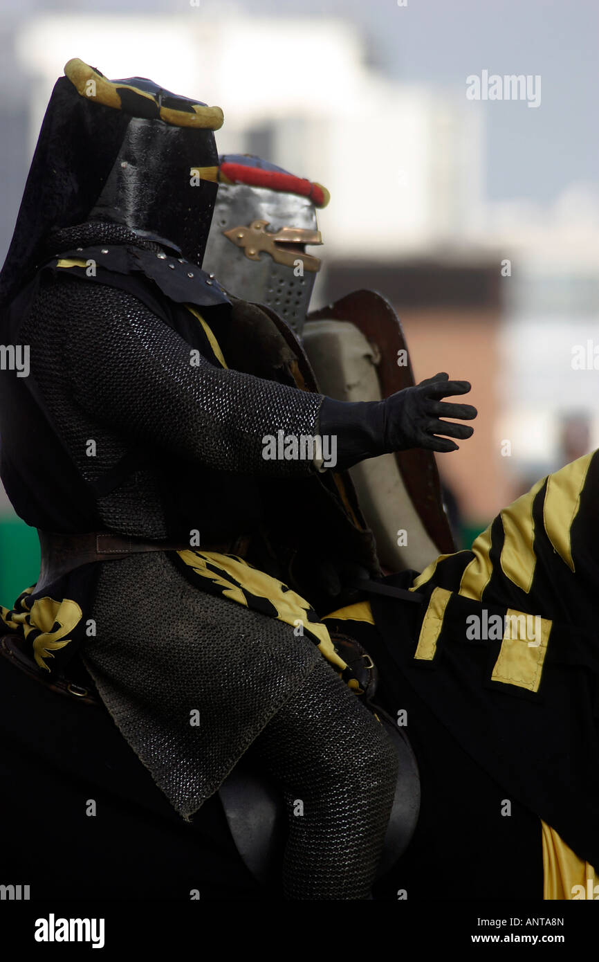 A knight prepares for the joust at Nottinghams famous castle, Knights ...