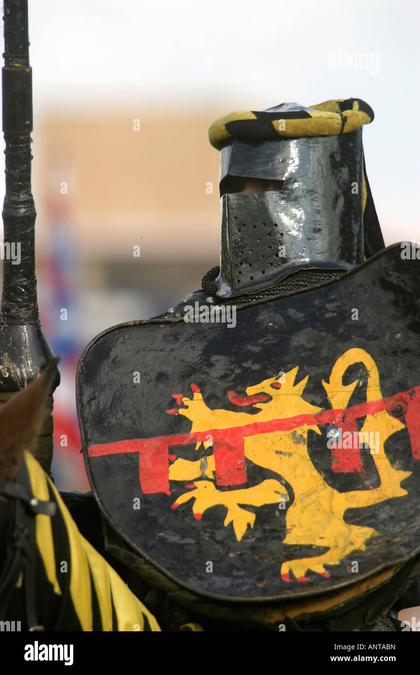 A knight prepares for the joust at Nottinghams famous castle, Knights ...