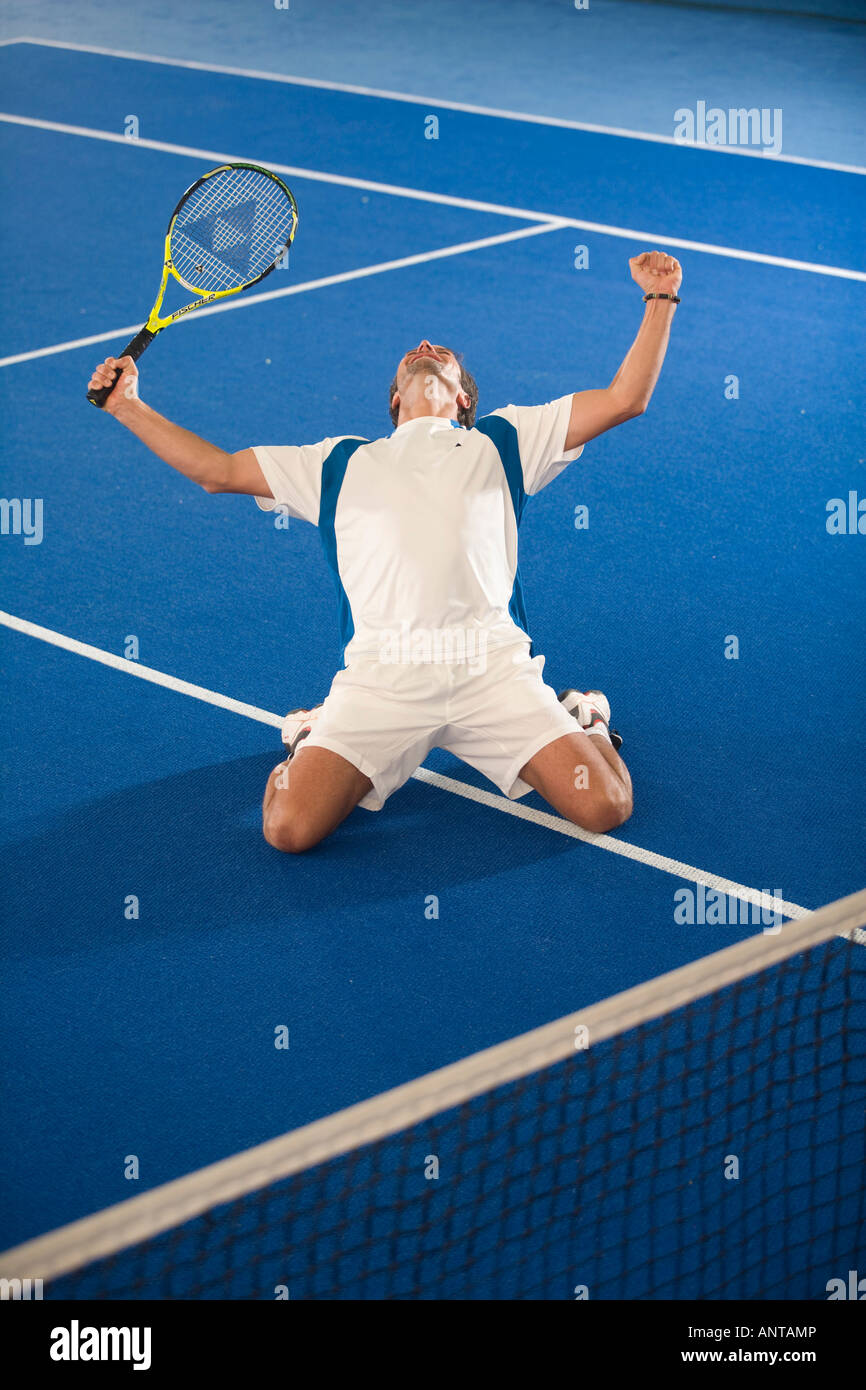 man playing tennis Stock Photo - Alamy