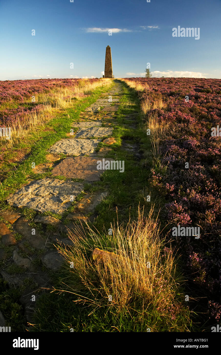 Captain Cooks Monument and Cleveland Way Easby Moor North York Moors ...