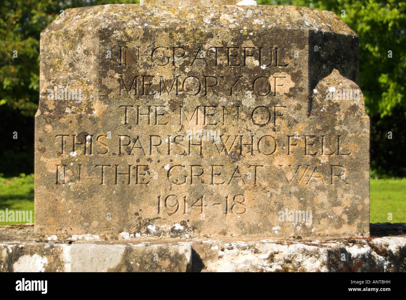 Stopham war memorial Great War inscription, Stopham, West Sussex Stock ...
