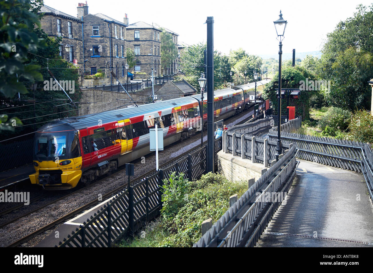Metro Train on Bradford Skipton Line Saltaire Shipley Bradford West ...