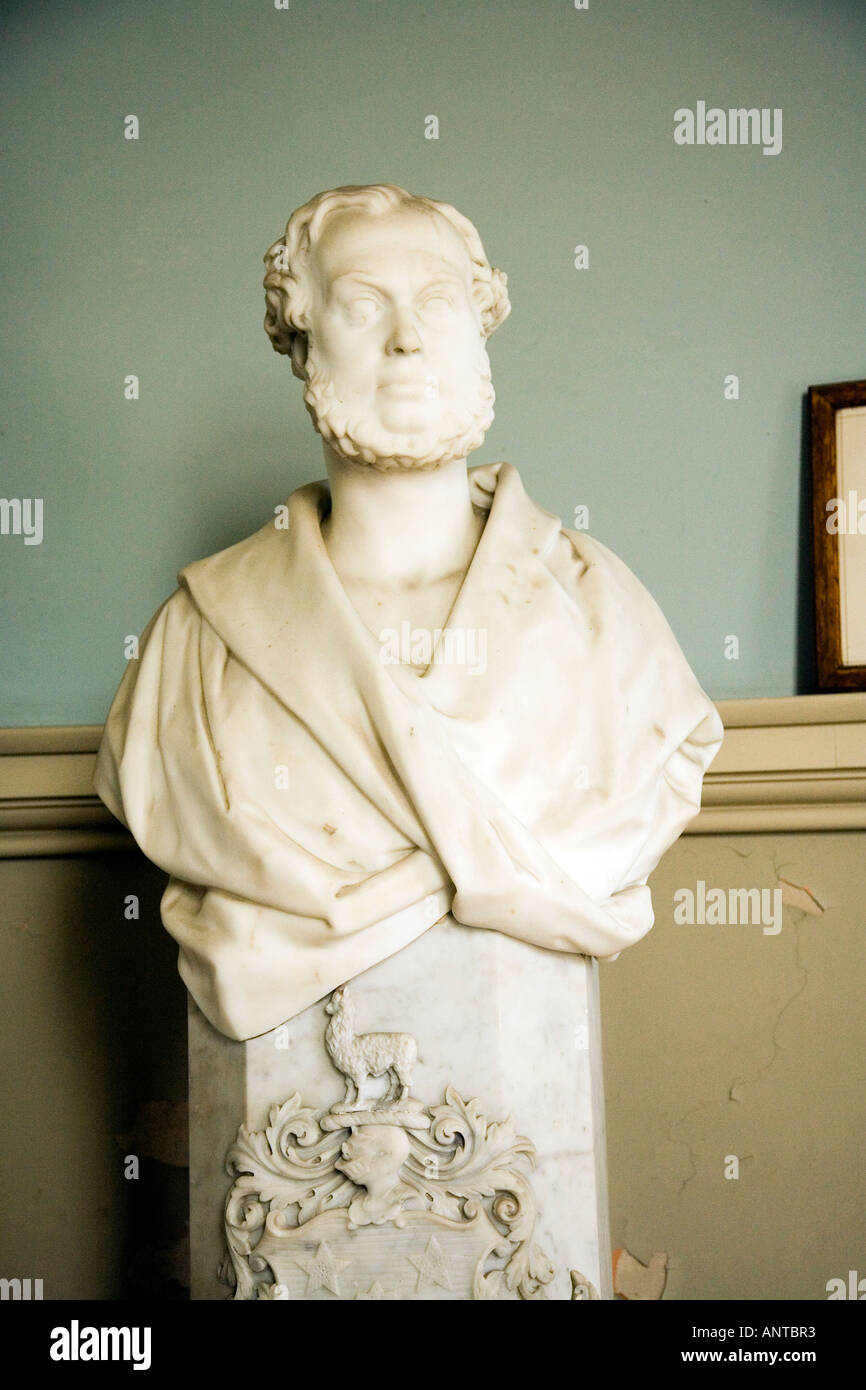 Bust of Sir Titus Salt in the United Reform Church Saltaire Shipley ...