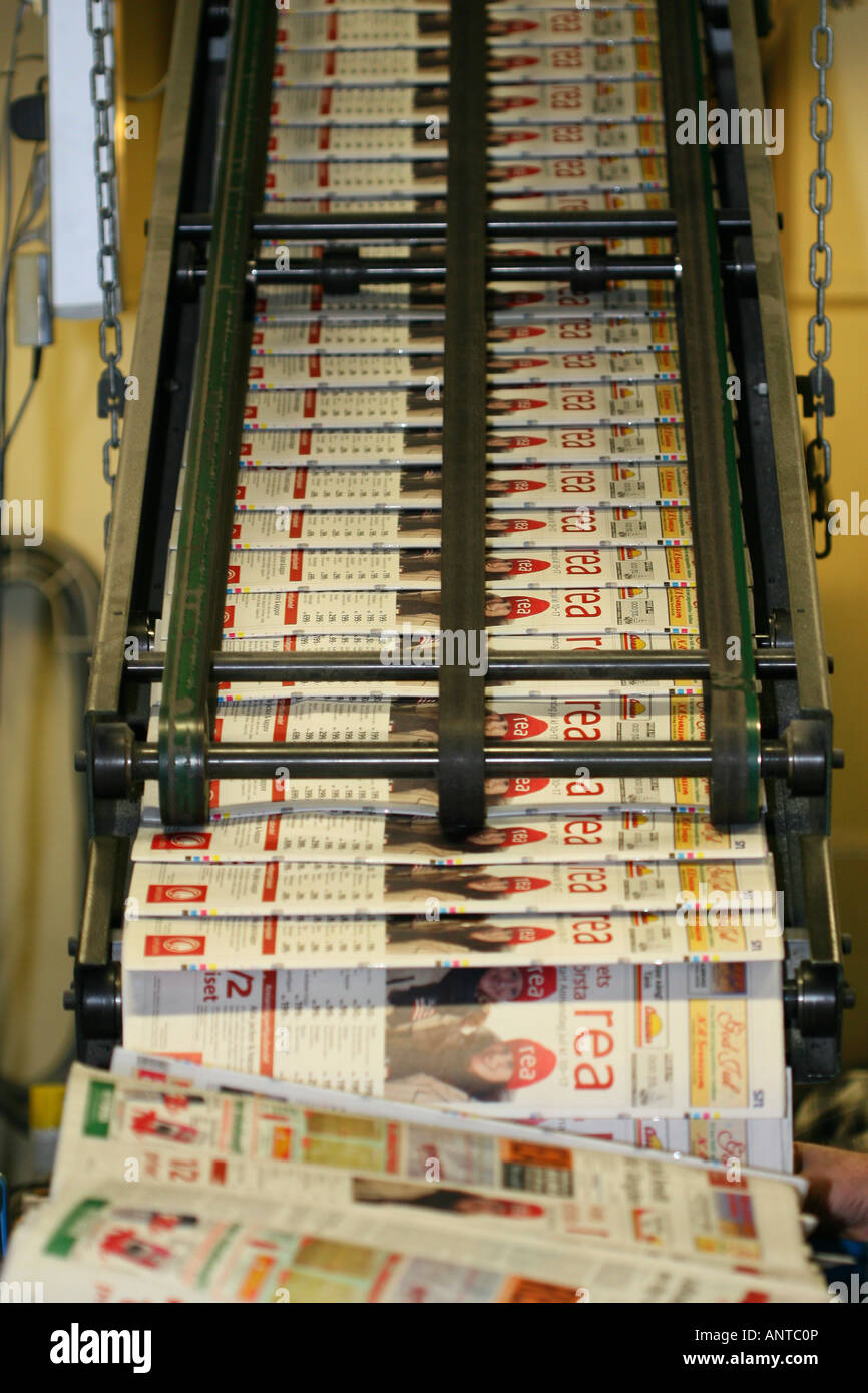 Newspapper in Newspaper Machine Stock Photo - Alamy