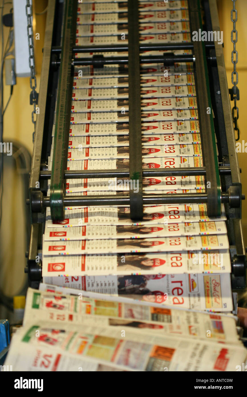 Newspapper in Newspaper Machine Stock Photo - Alamy