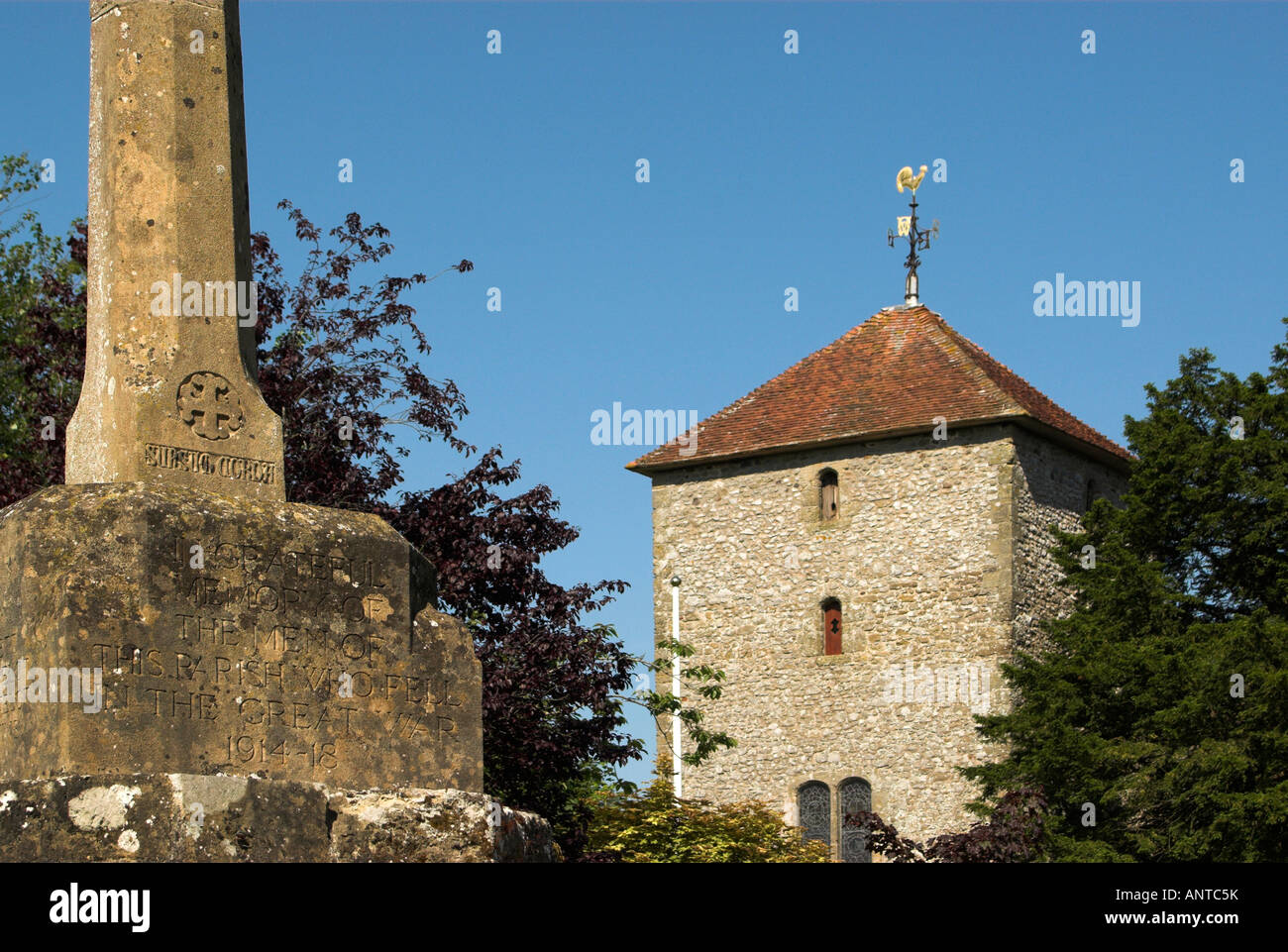 Stopham War Memorial and St Mary the Virgin church, Stopham, West ...