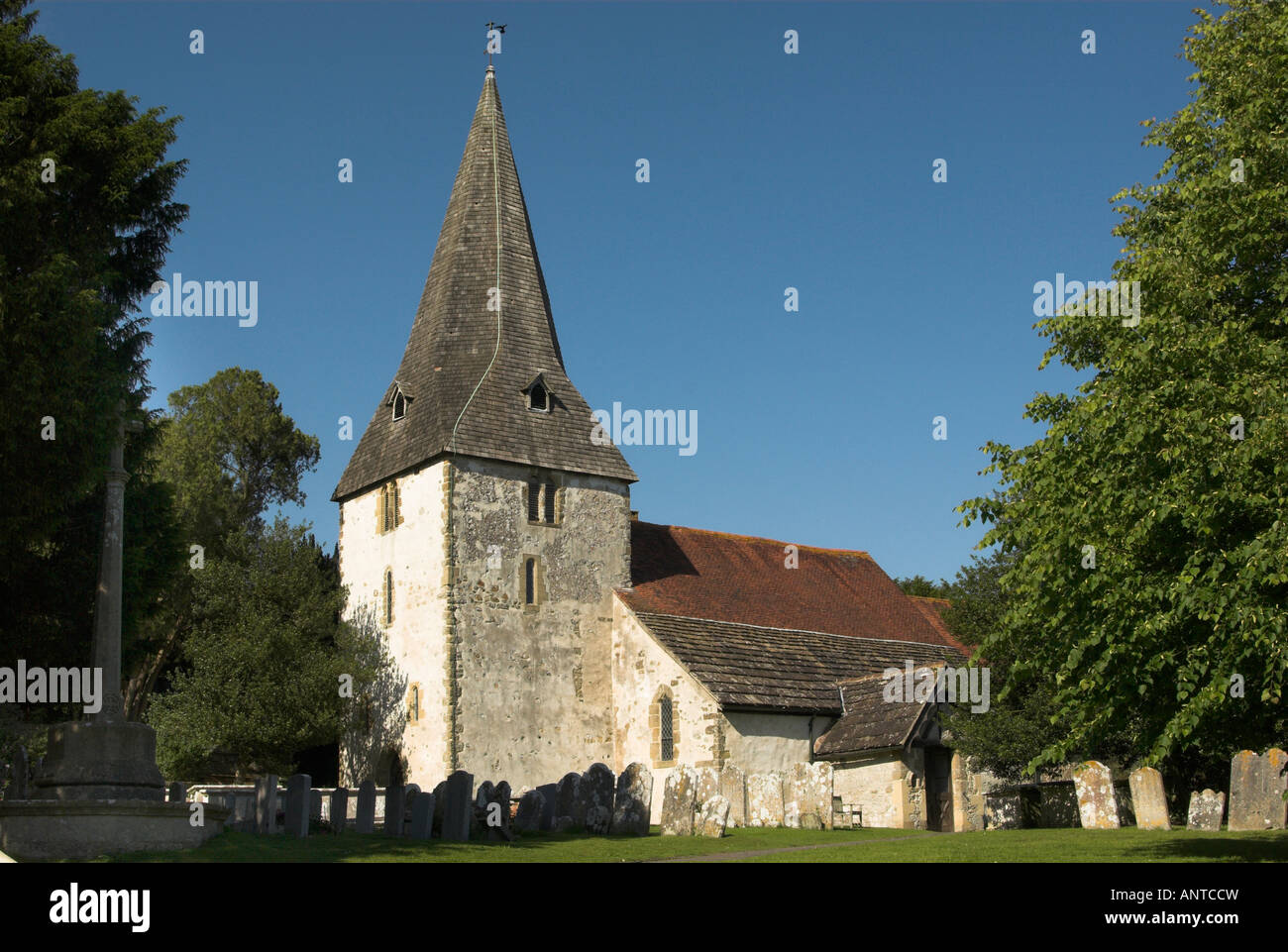 St John the Evangelist Church in the West Sussex village of Bury Stock ...