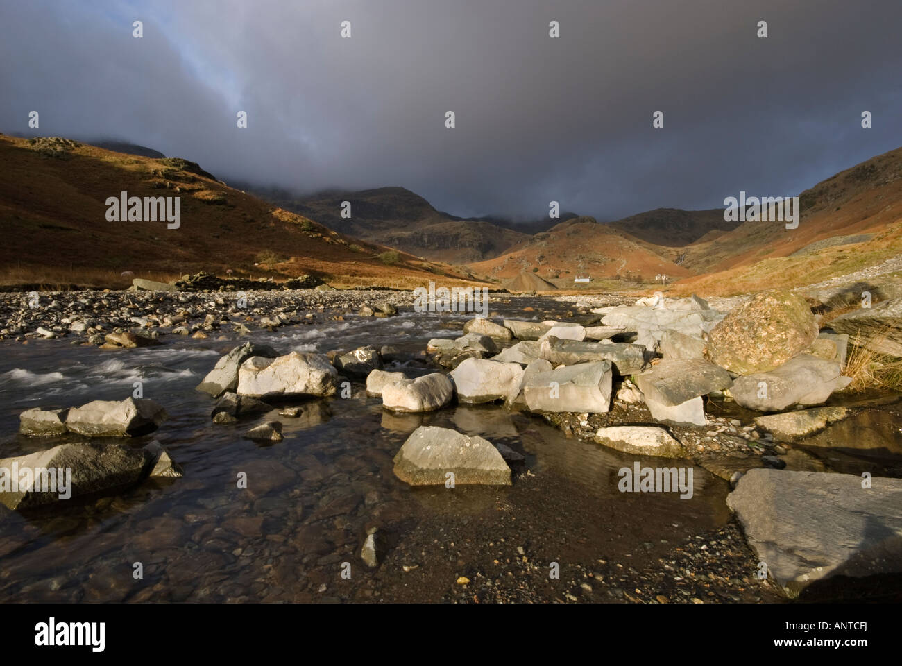 Coniston Church Beck and Coppermines Valley Stock Photo - Alamy