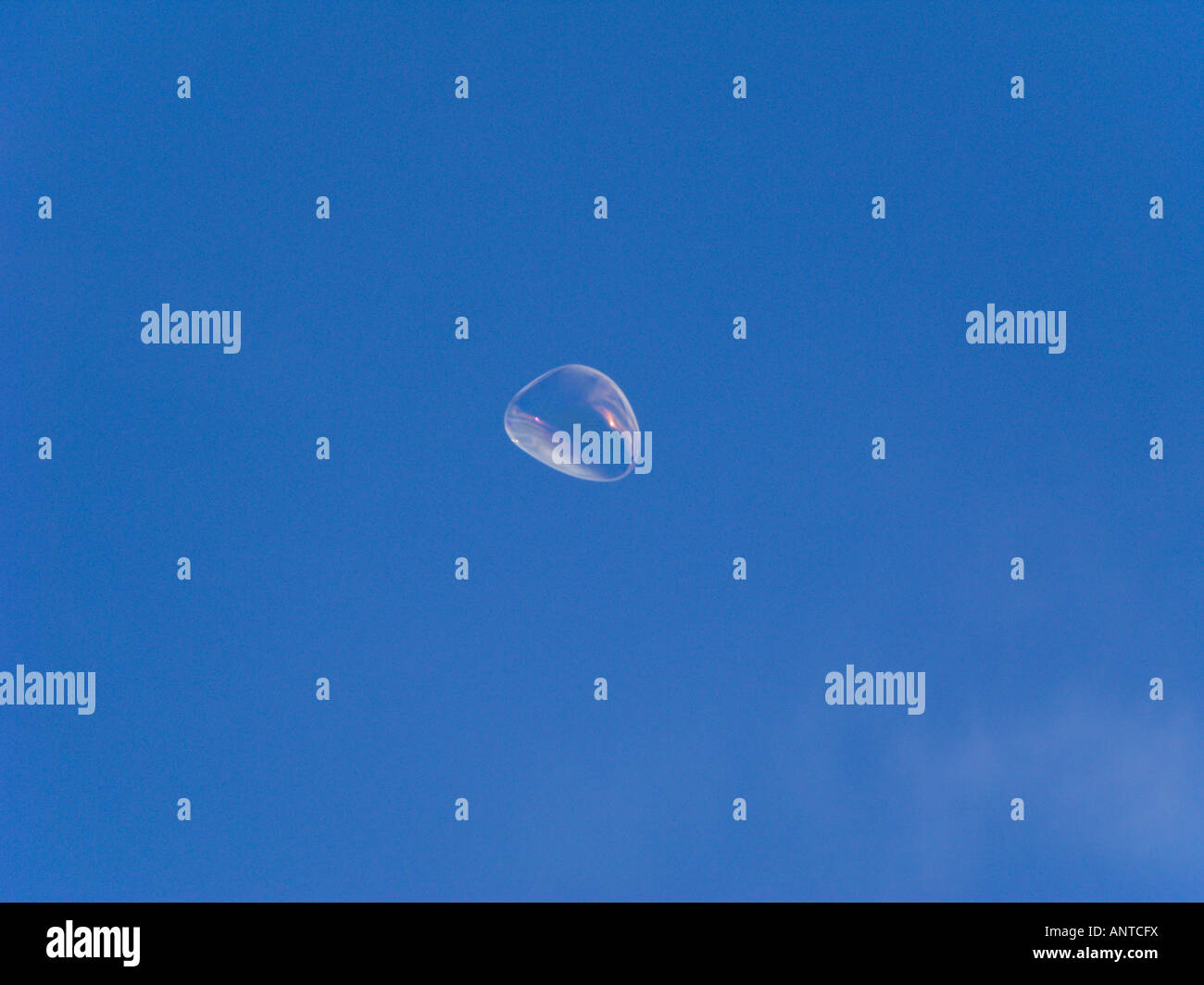 A big bubble floating against a blue sky Stock Photo - Alamy