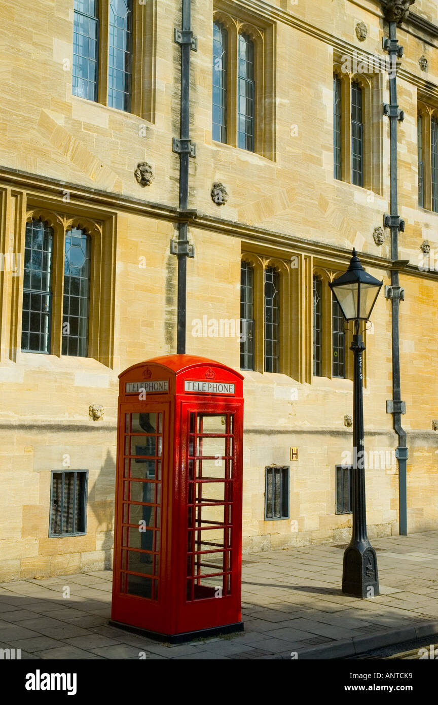 Red Telephone box in Oxford GB UK Stock Photo - Alamy