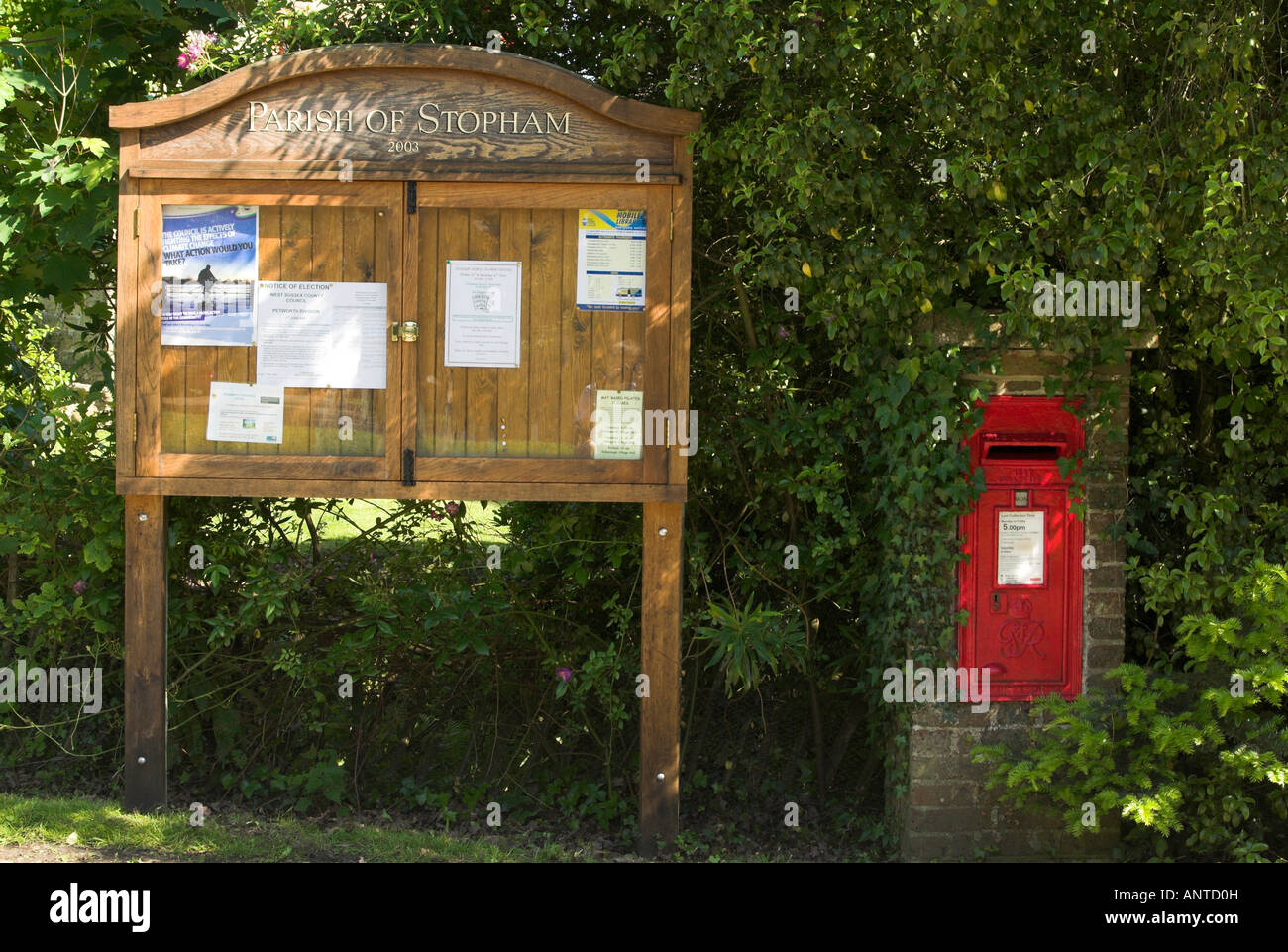 Village notice board post box hi-res stock photography and images - Alamy
