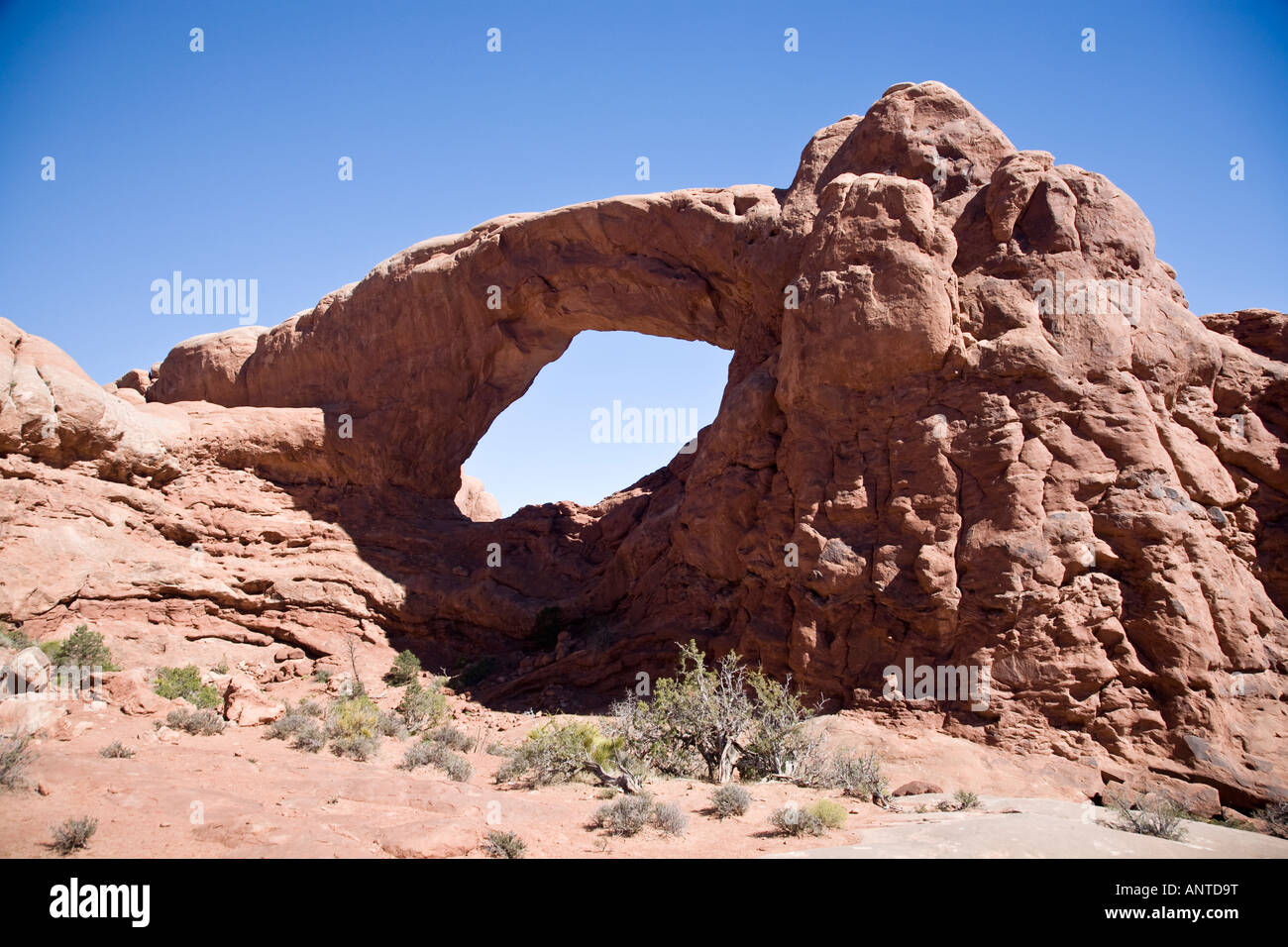 Turret Arch - Rock formation in Arches National Park in Utah, USA Stock ...