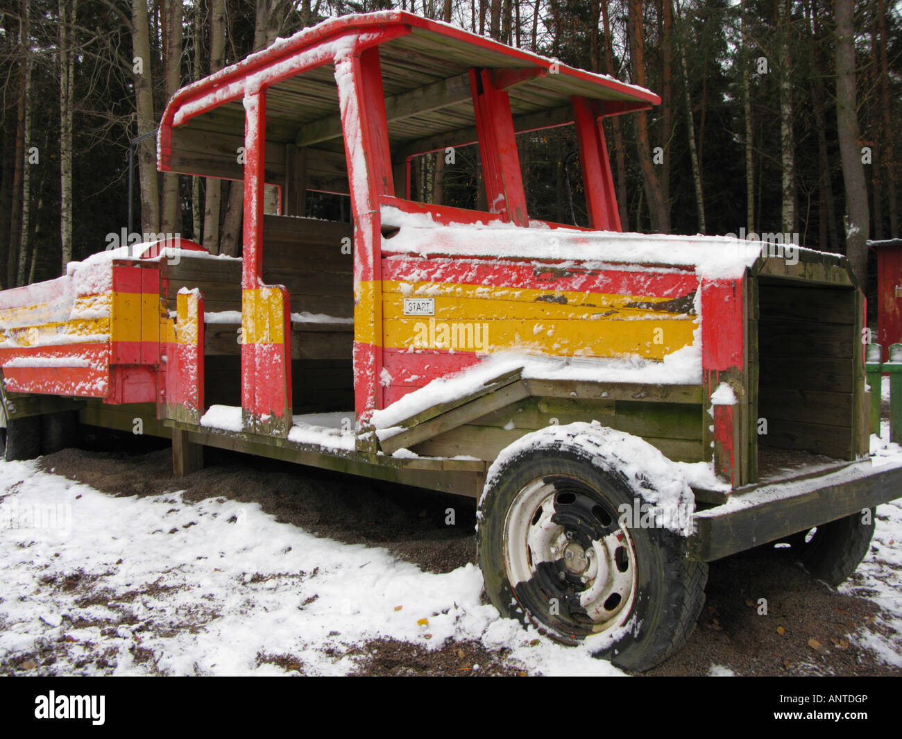 Winter playground in Sweden Stock Photo - Alamy