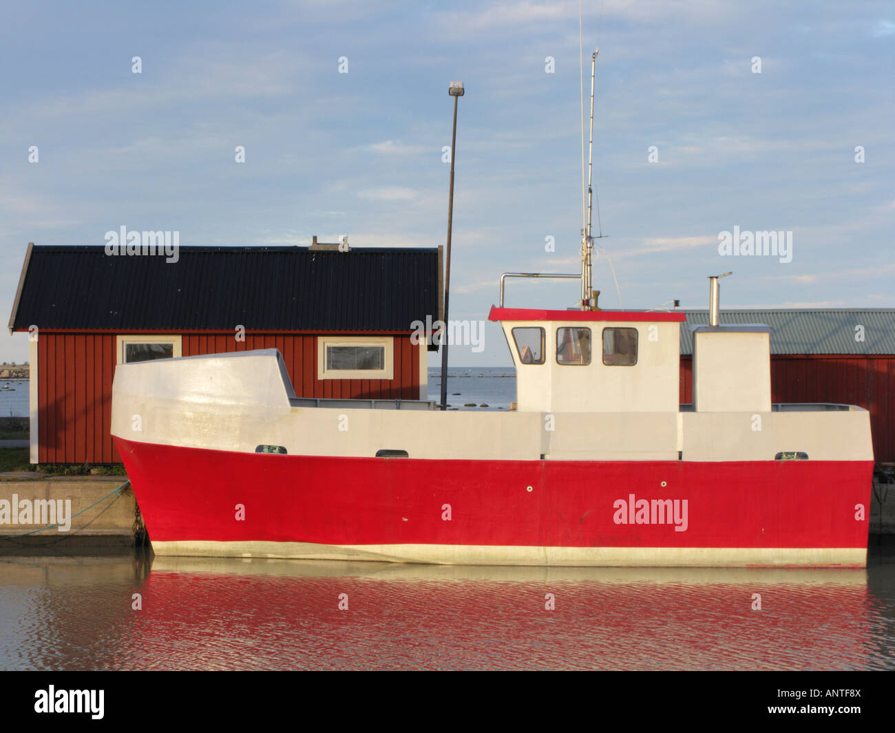 Small fishing harbour Stock Photo - Alamy