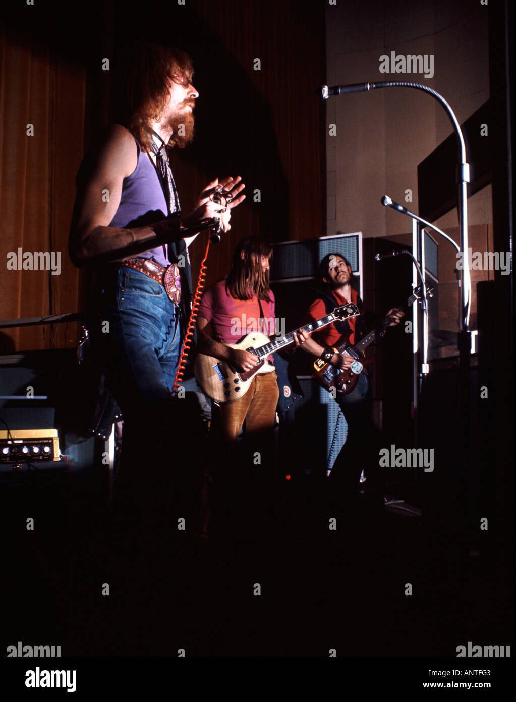 Hawkwind recording at the BBC in 1972 Stock Photo - Alamy