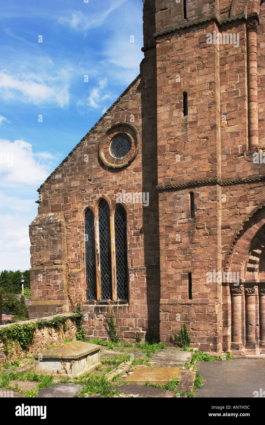 The Priory Church of St Peter and St Paul Leominster. Exterior of North ...