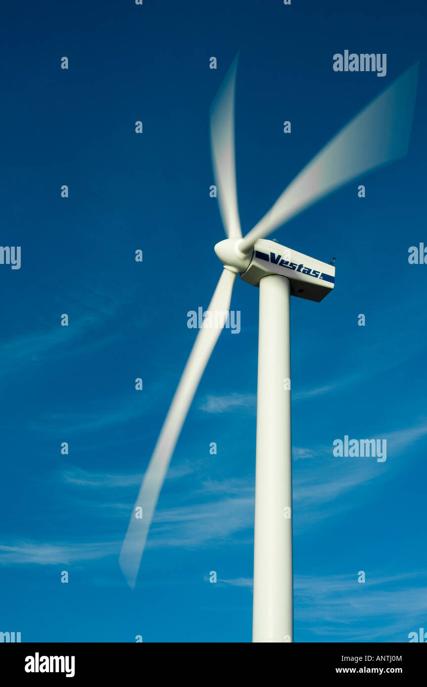 A spinning windmill on a beautiful day Stock Photo - Alamy