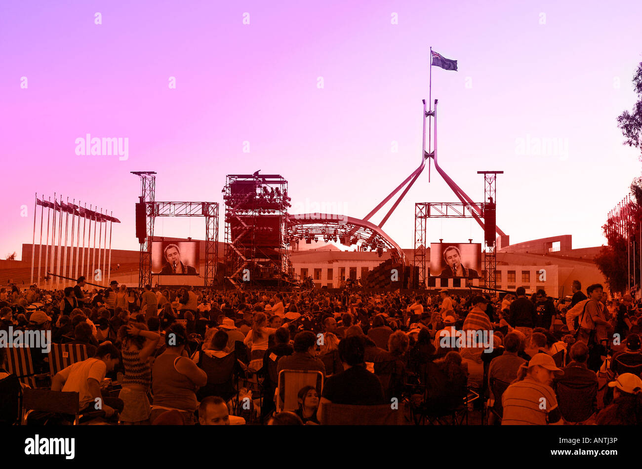 Australia Day Live concert in Canberra Stock Photo - Alamy