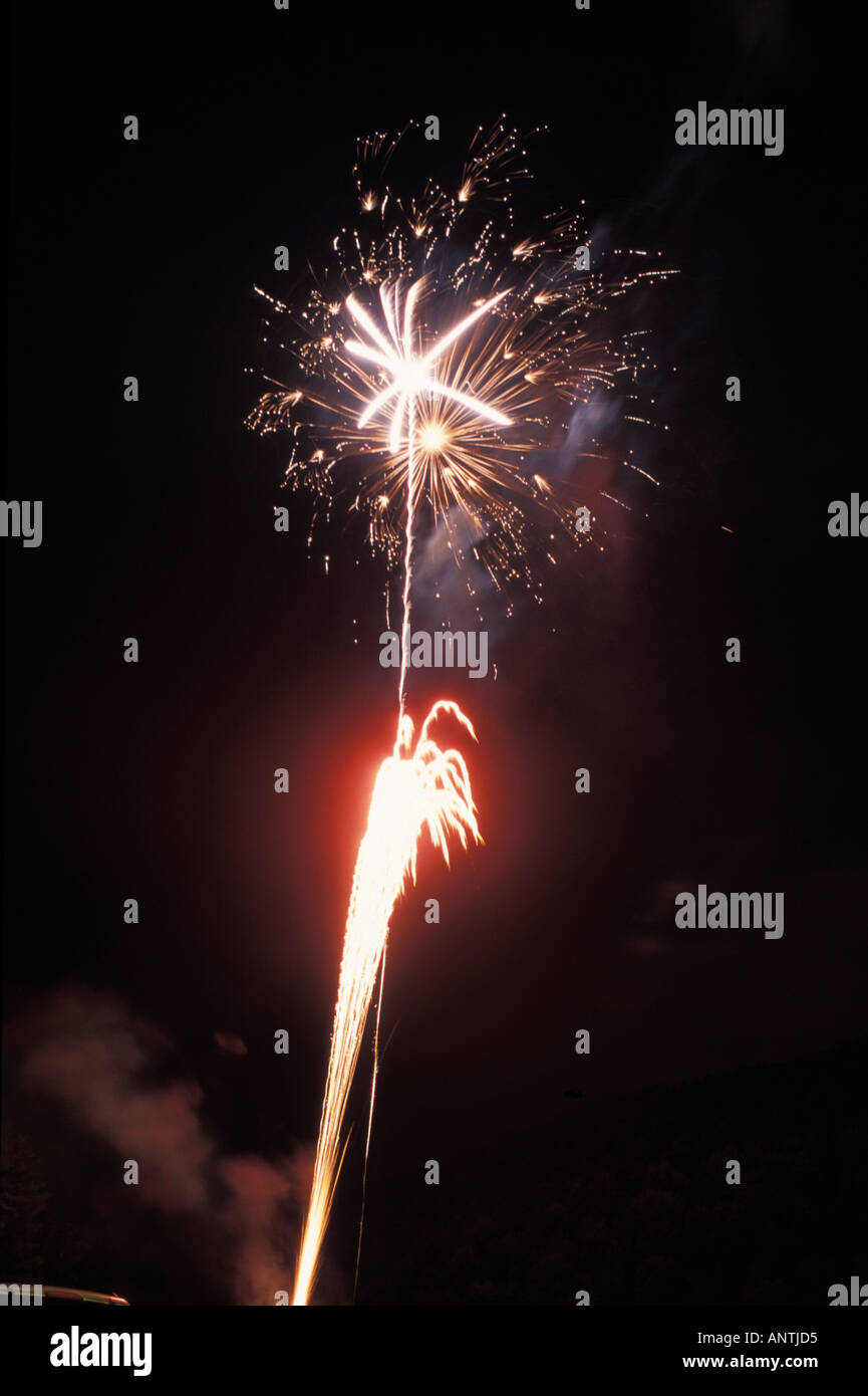 Fireworks at night Stock Photo - Alamy