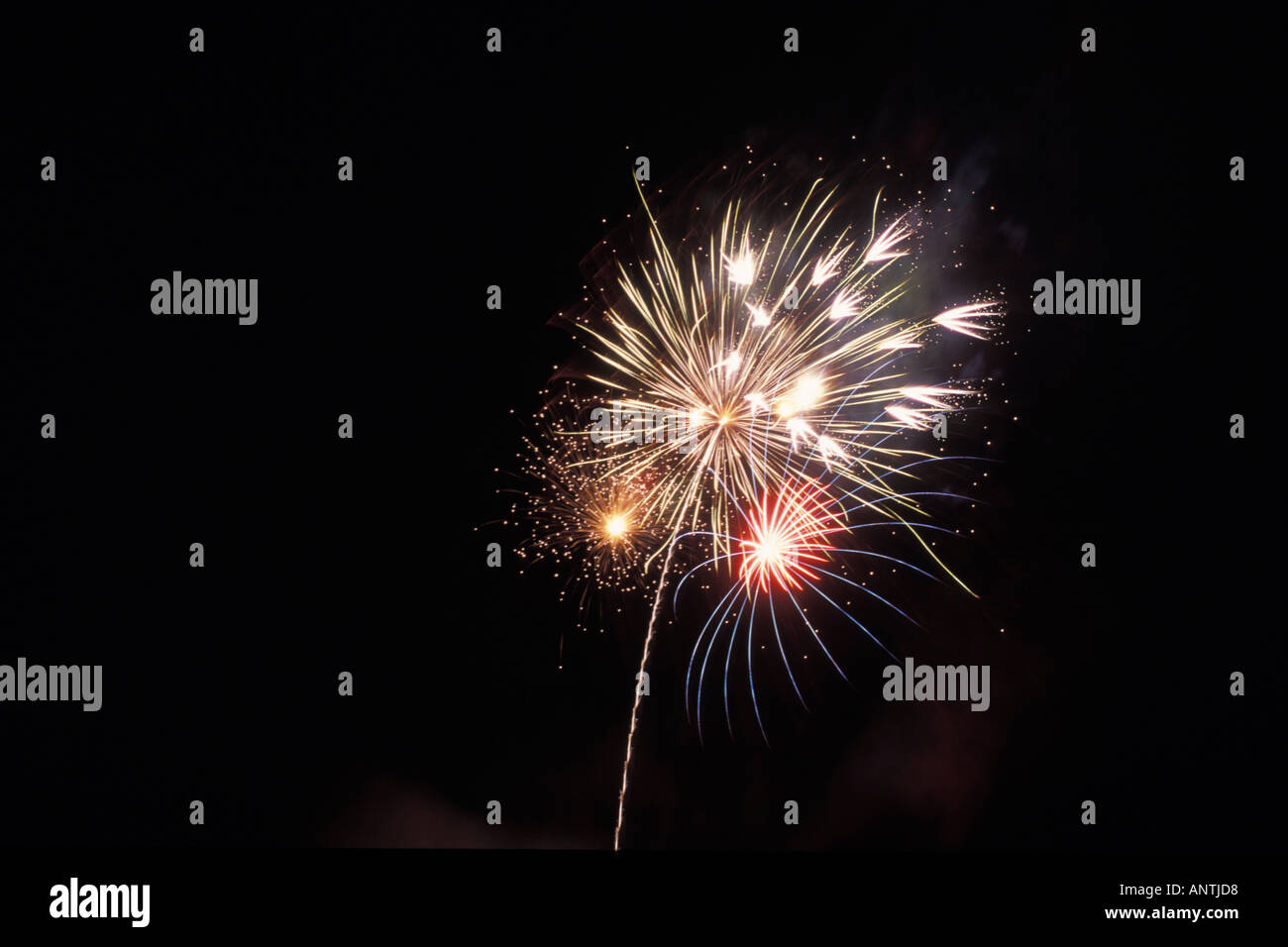 Fireworks at night Stock Photo - Alamy