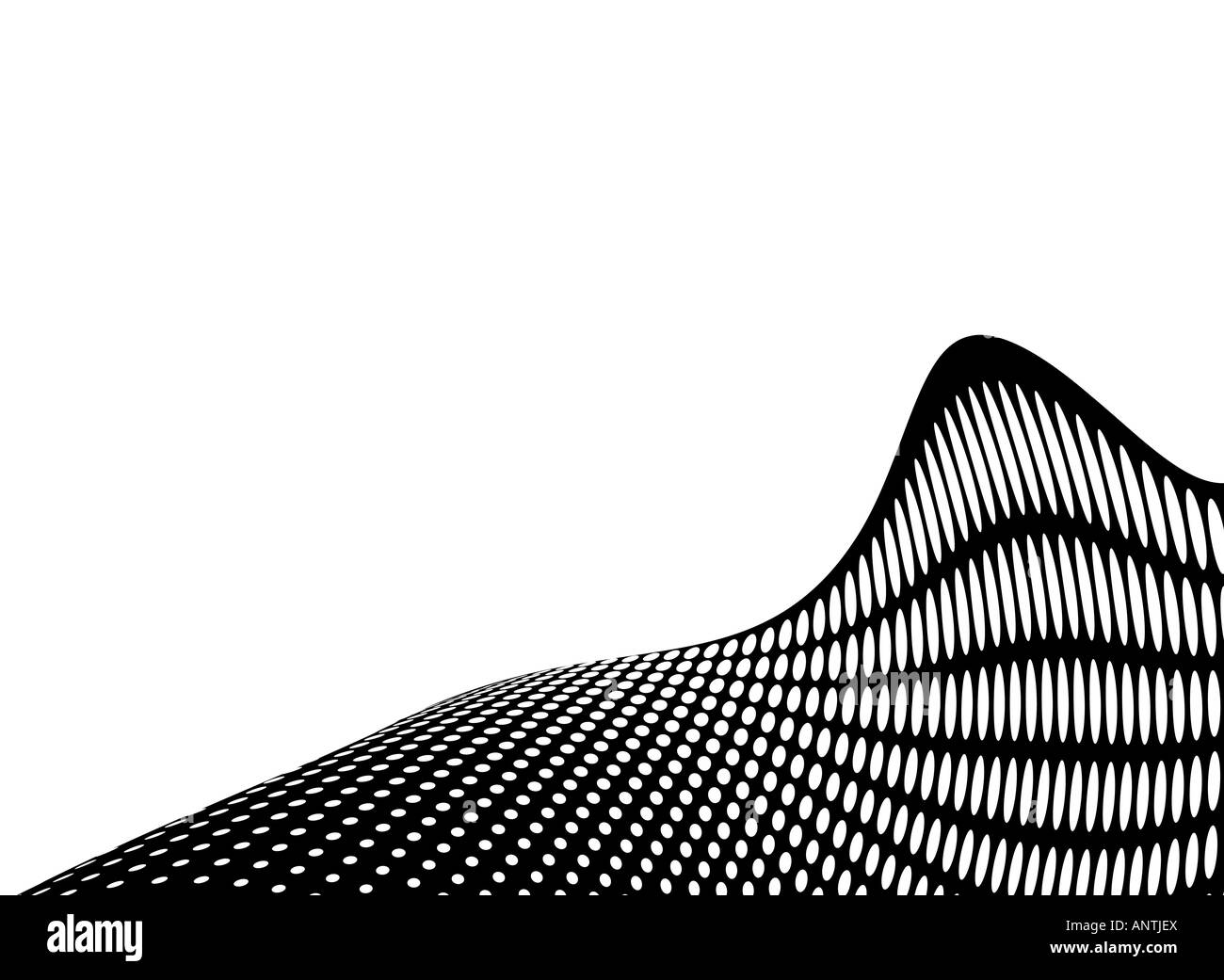 Abstract illustration showing a halftone wave with room for your own ...