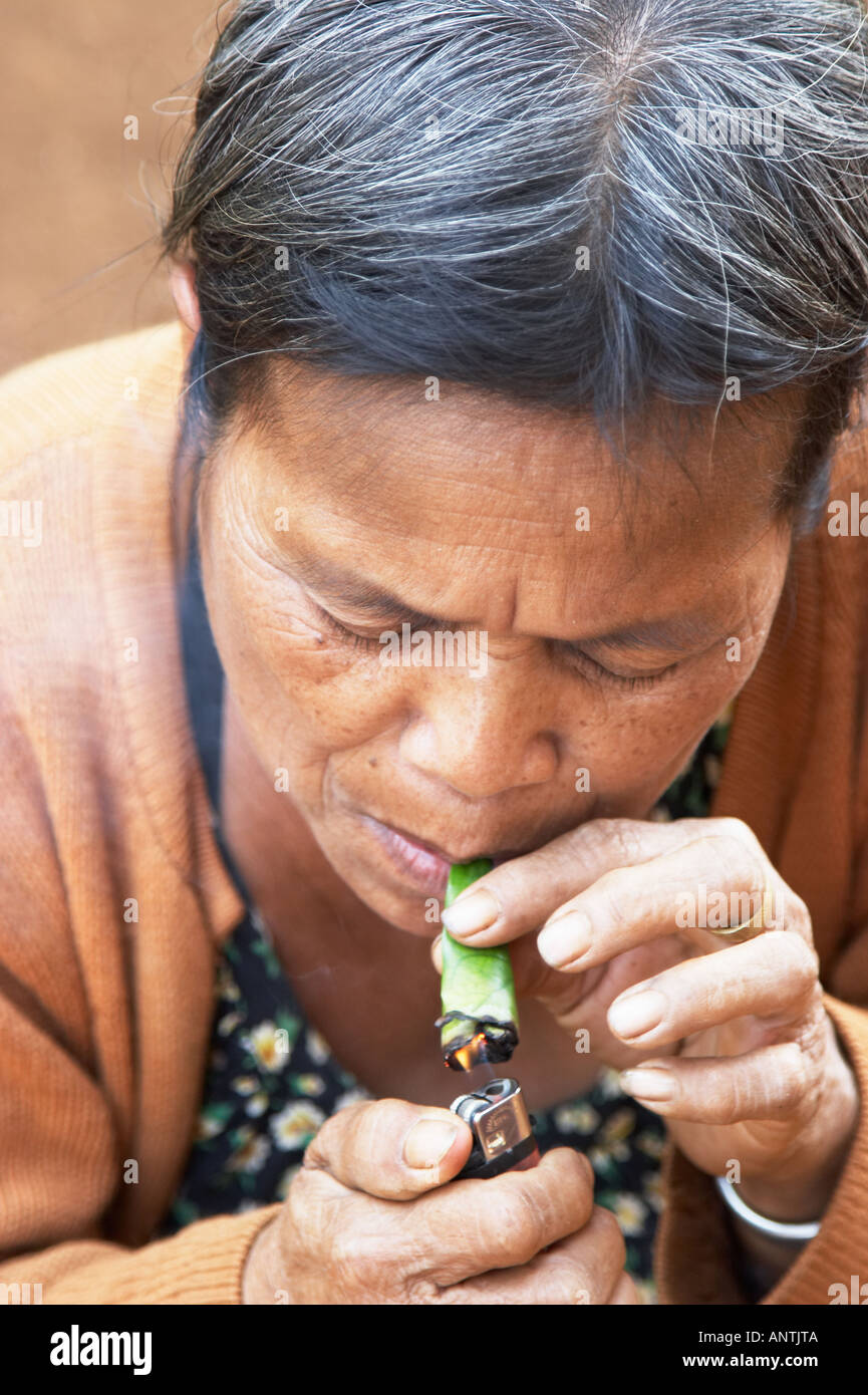 Tribal people smoking tobacco hi-res stock photography and images - Alamy