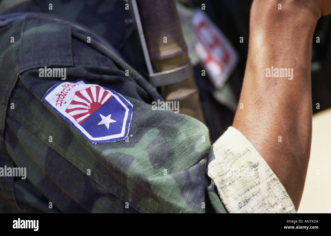 KNLA Insignia Manerplow Kawtholei Burma Stock Photo - Alamy