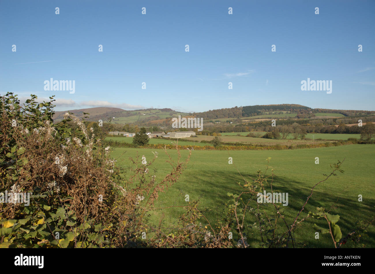 View of Machen Mountain across Rhymney Valley Stock Photo - Alamy