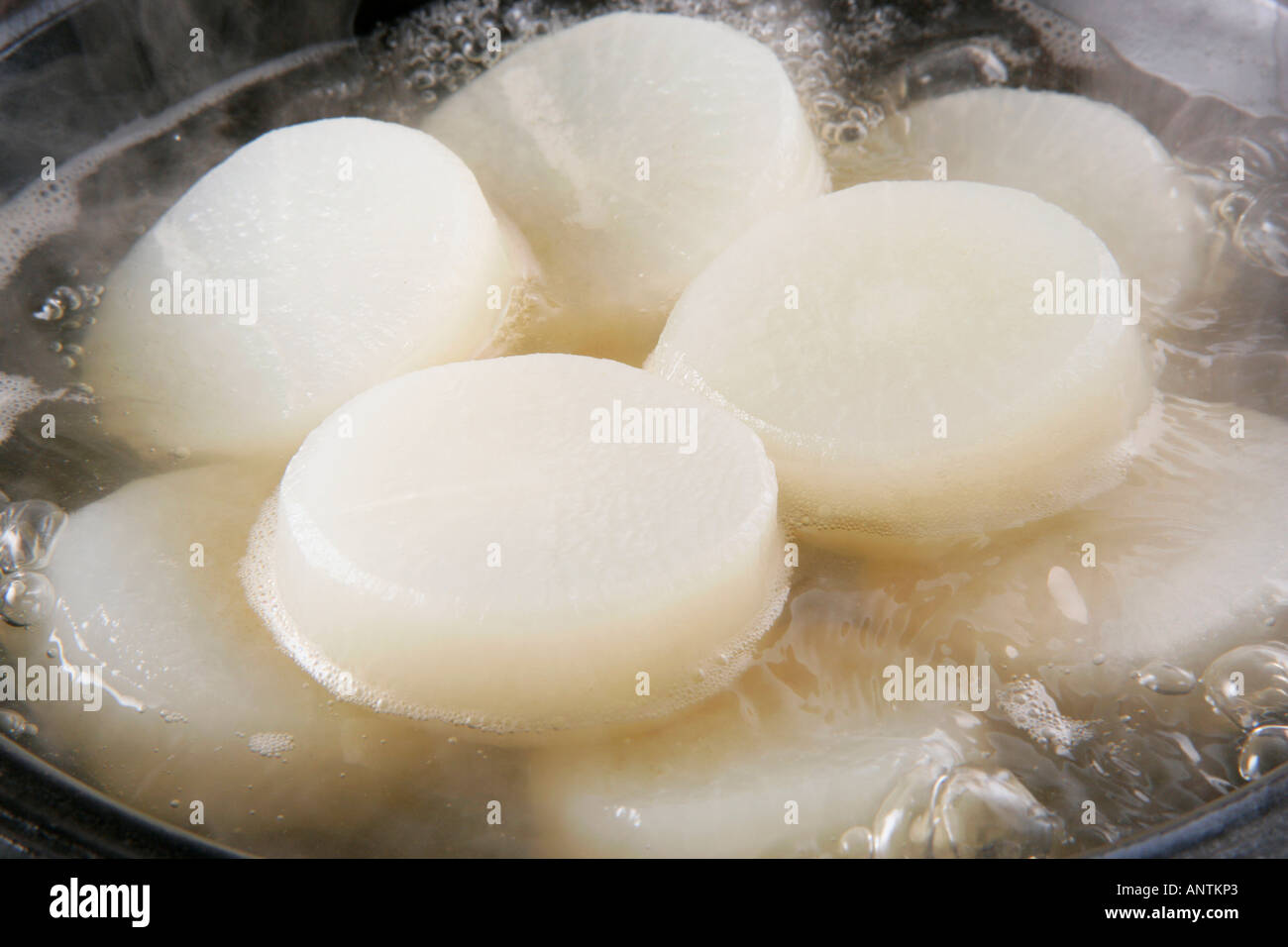 Boiled Daikon Radish Stock Photo - Alamy