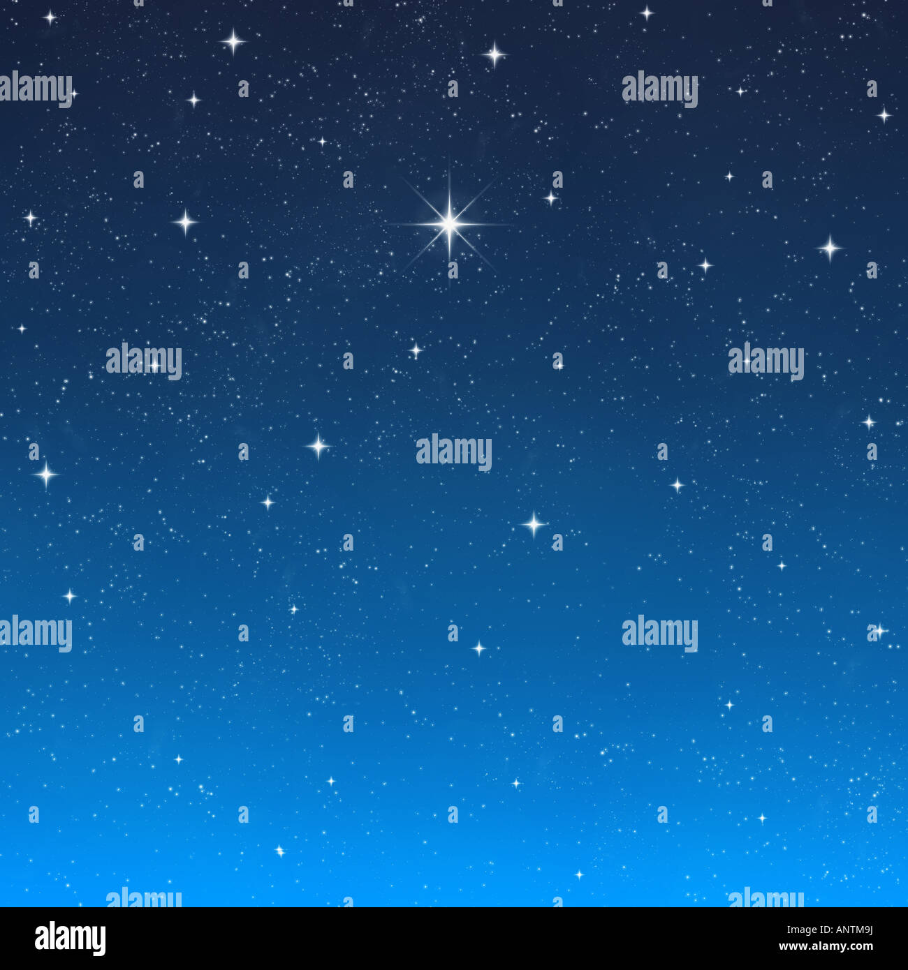 a single bright wishing star stands out from all the rest Stock Photo ...